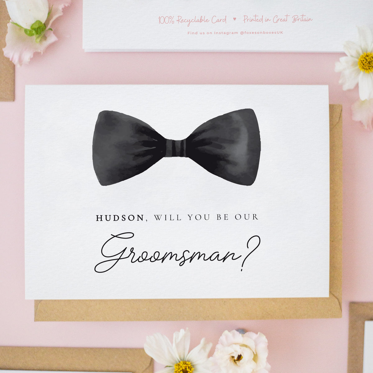 Personalised Will You Be Our Best Man Card – Custom Name & Wedding Rol ...